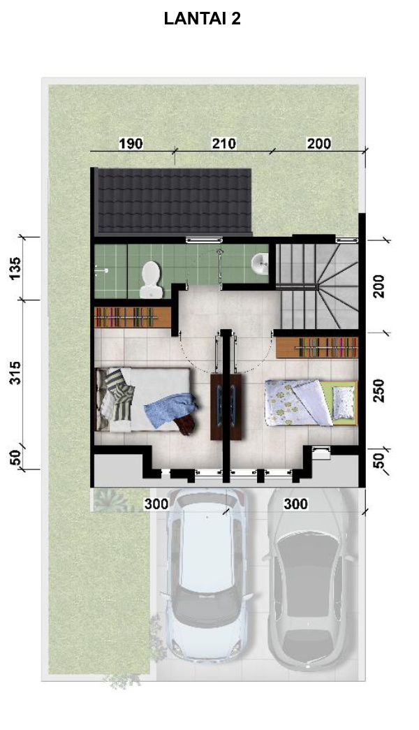 Rumah type 56/98 Cluster Castarica