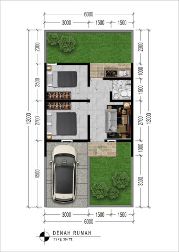 Rumah type 30/72 Cluster Camellia